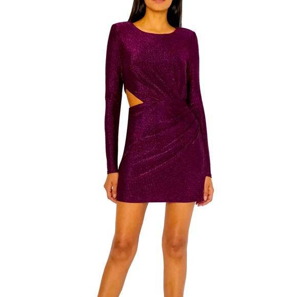 Milly | Dresses | Milly Purple Long Sleeve Dress | Poshmark